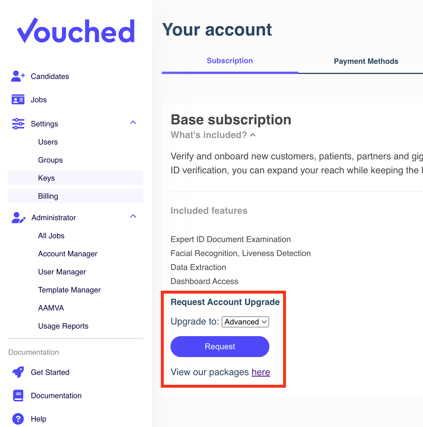 How do I upgrade my account? – Vouched Help Center
